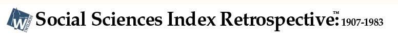 Social Sciences Index Retrospective is Now Avaliable for Use